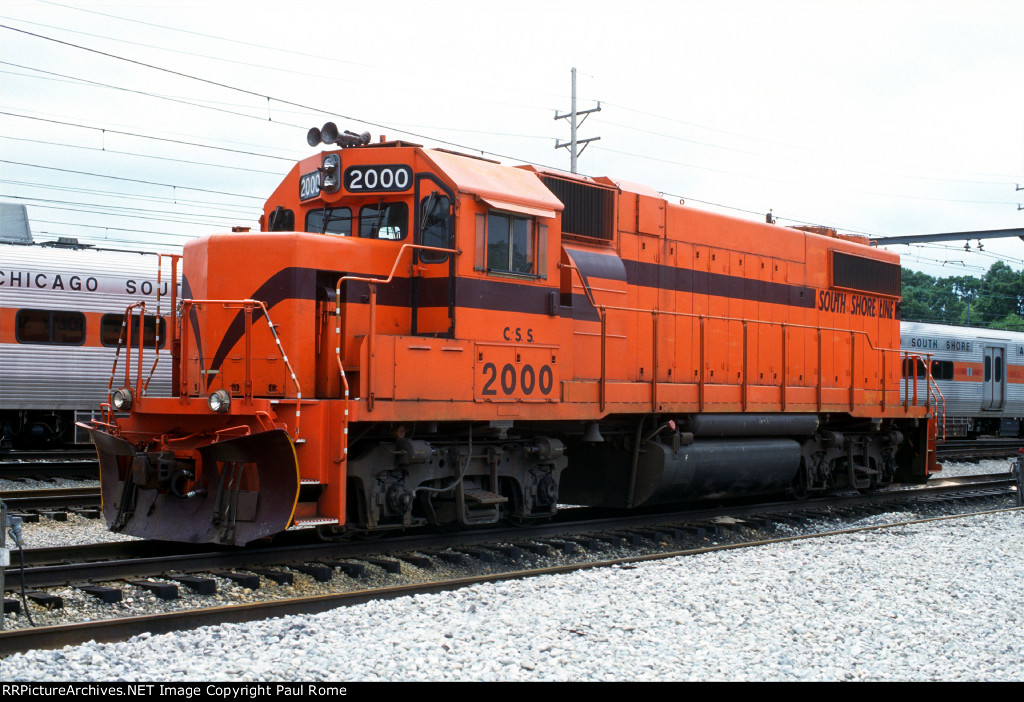 CSS 2000, EMD GP38-2, at the CSS&SB Shops